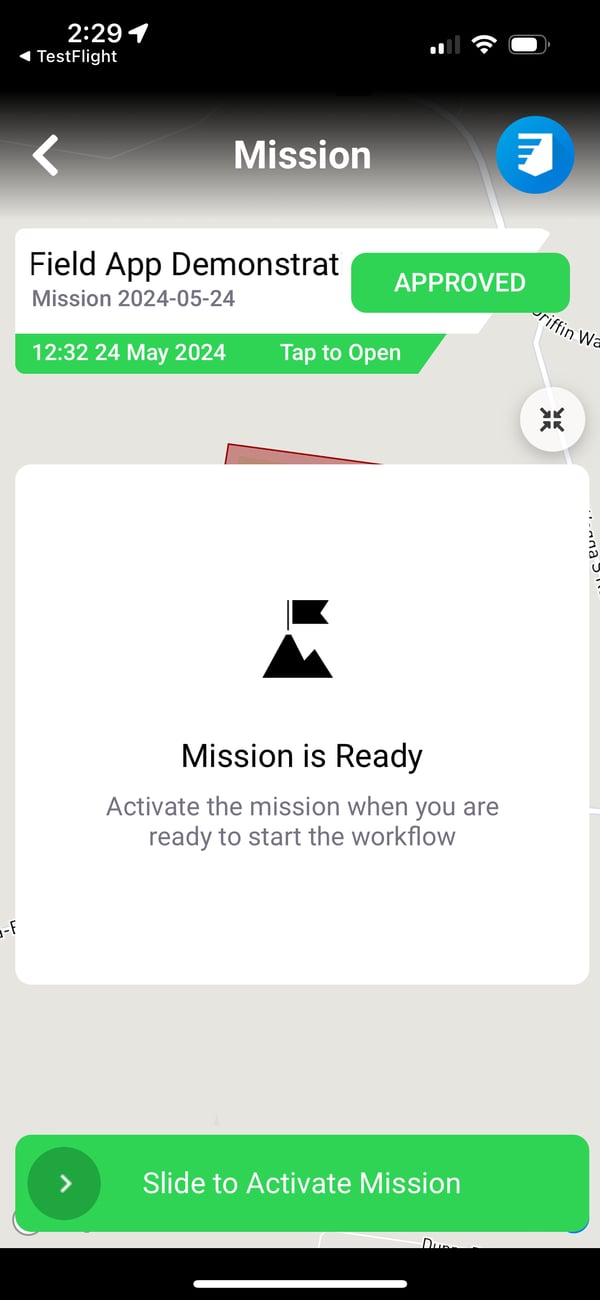 Completing Missions in the Field App