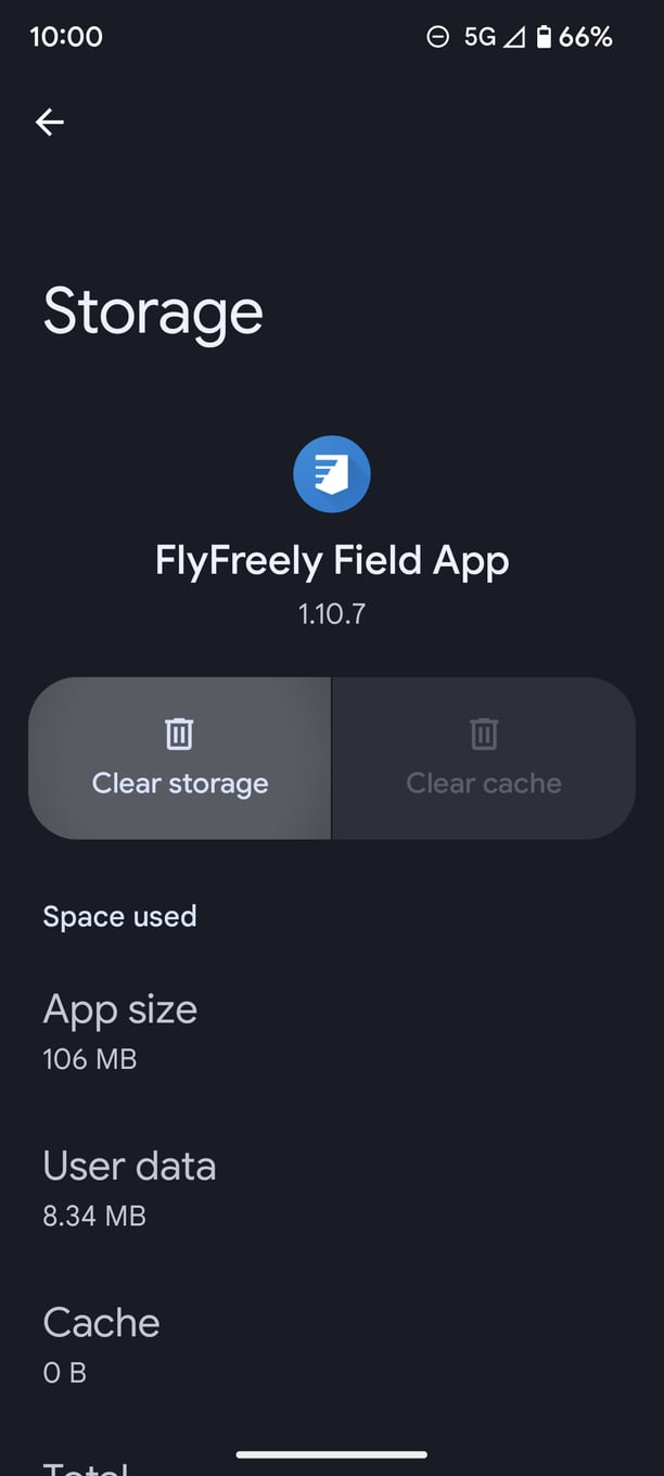 Clear App Data for the Field App