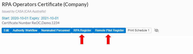 Configuring Authority Registers