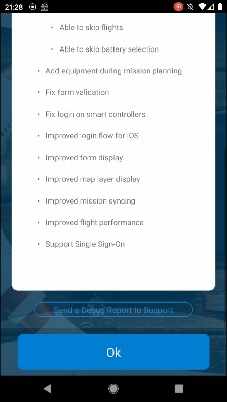 Upload a Field App Debug Report
