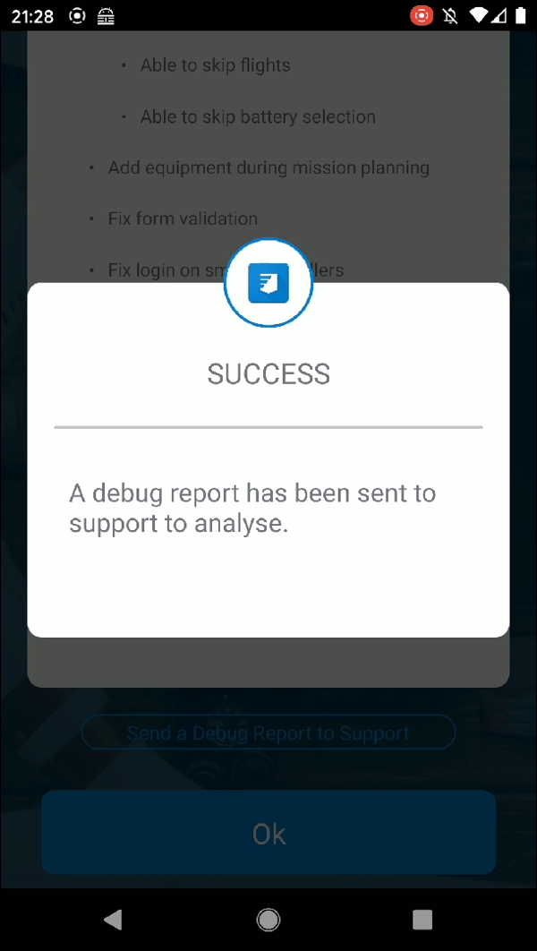 Upload A Field App Debug Report