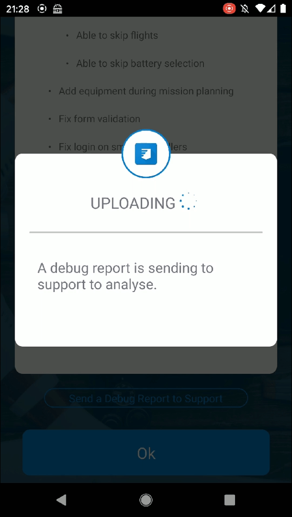 Upload a Field App Debug Report