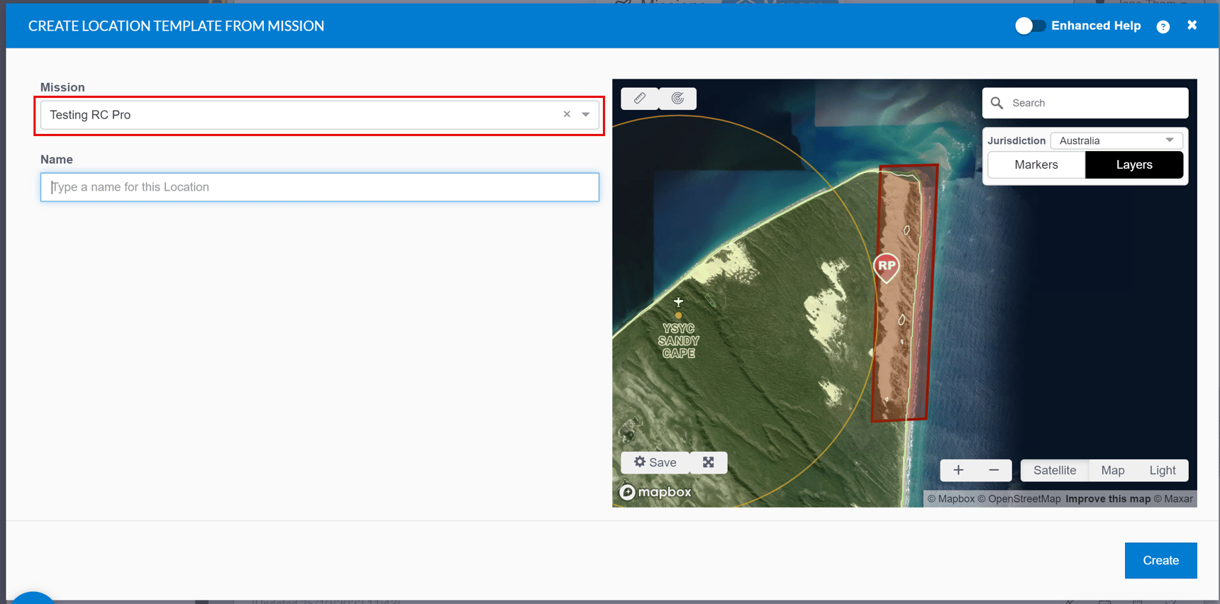 How to create a location