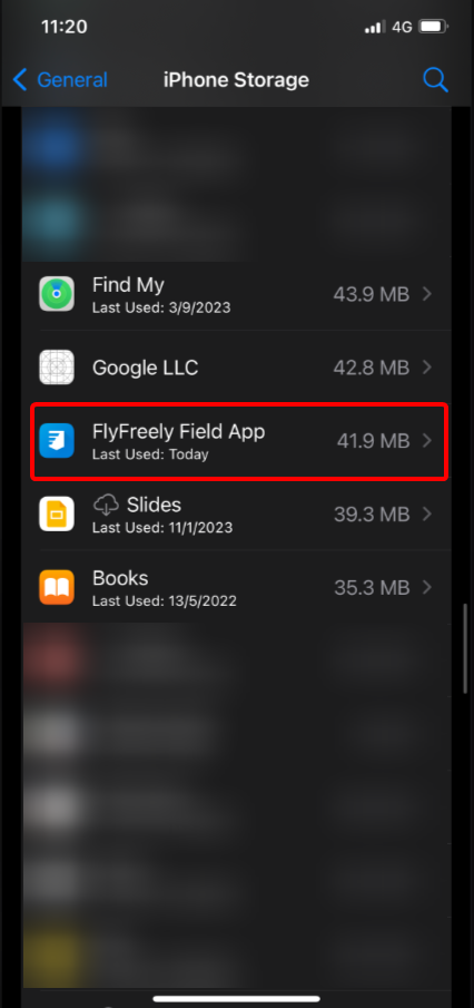 Clear App Data for the Field App
